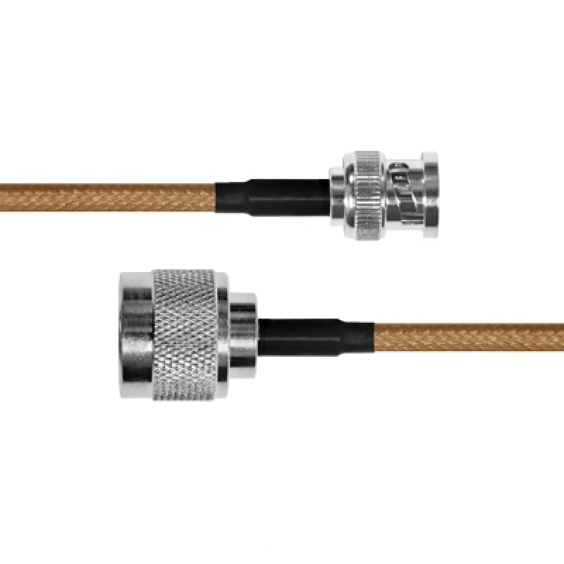 Cable RG142/U de 60 cms con conectores BNC Macho a N Macho » Bigcom