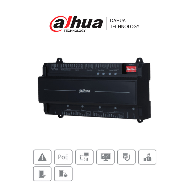 DAHUA ASC2202B-D - Panel de Control de Acceso de 2 Puertas y 4 Lectoras/ TCP/IP/ Comunicación RS ...