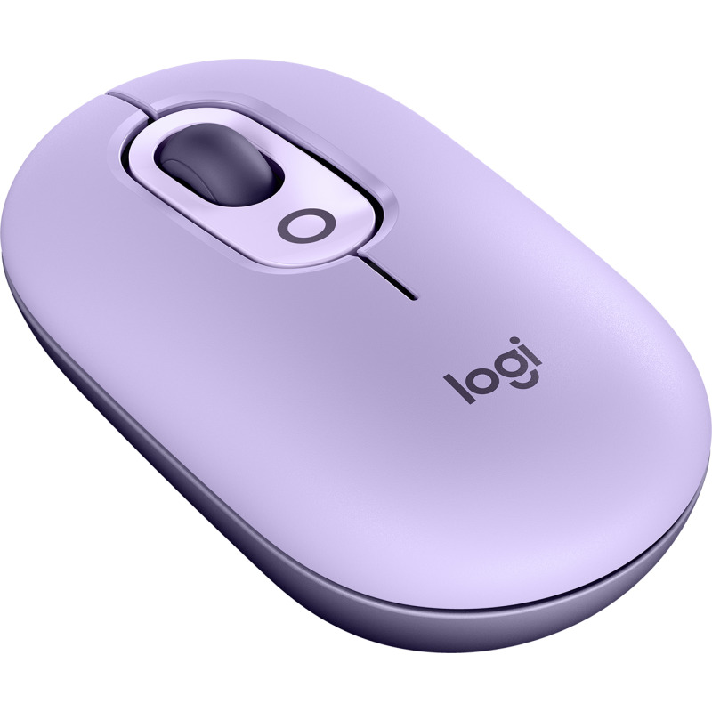 Logitech - Mouse - Wireless - Purple - With Emoji Cosmos Lavender » Bigcom