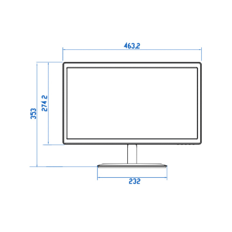 Quaroni MQ19-02 monitor de computadora 49.5 cm (19.5") 1366 x 768 ...