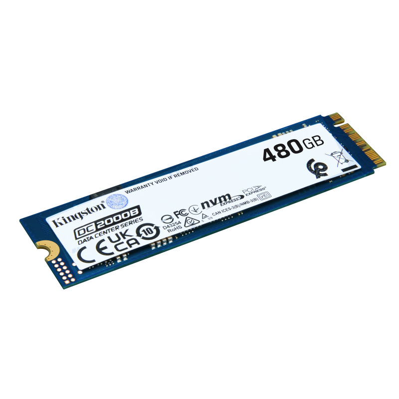 Kingston Technology DC2000B M.2 480 GB PCI Express 4.0 NVMe 3D TLC » Bigcom